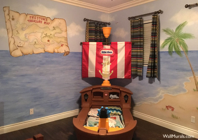 Pirate Wall Murals - Custom Pirate Theme Murals - Wall Murals by ...